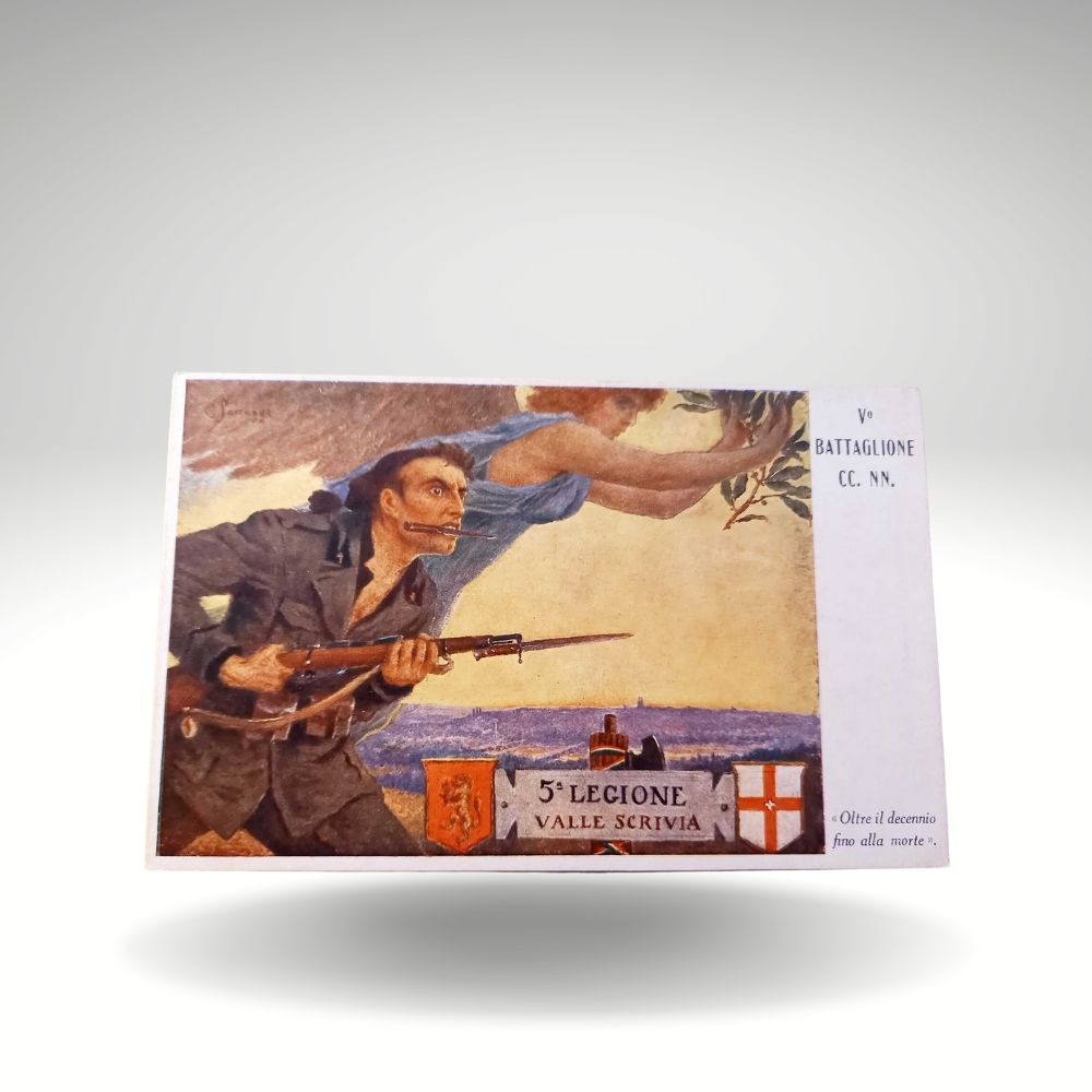Cartolina milizia 5° battaglione legione valle Scrivia mvsn ww2 ...
