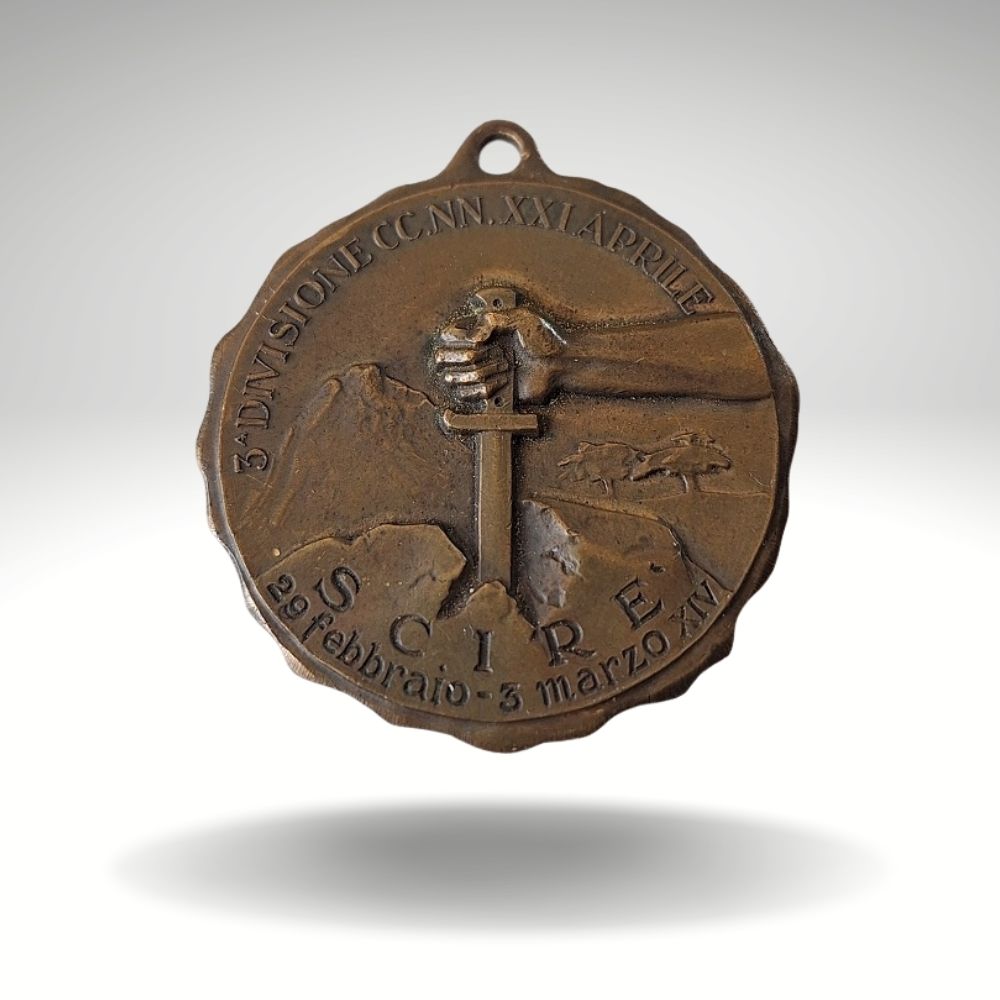 Medaglia fascista 3° divisione ccnn milizia mvsn ww2 - Militaria Italia